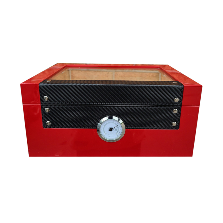 Red Button 60-Cigar Humidor - Cigar Chief