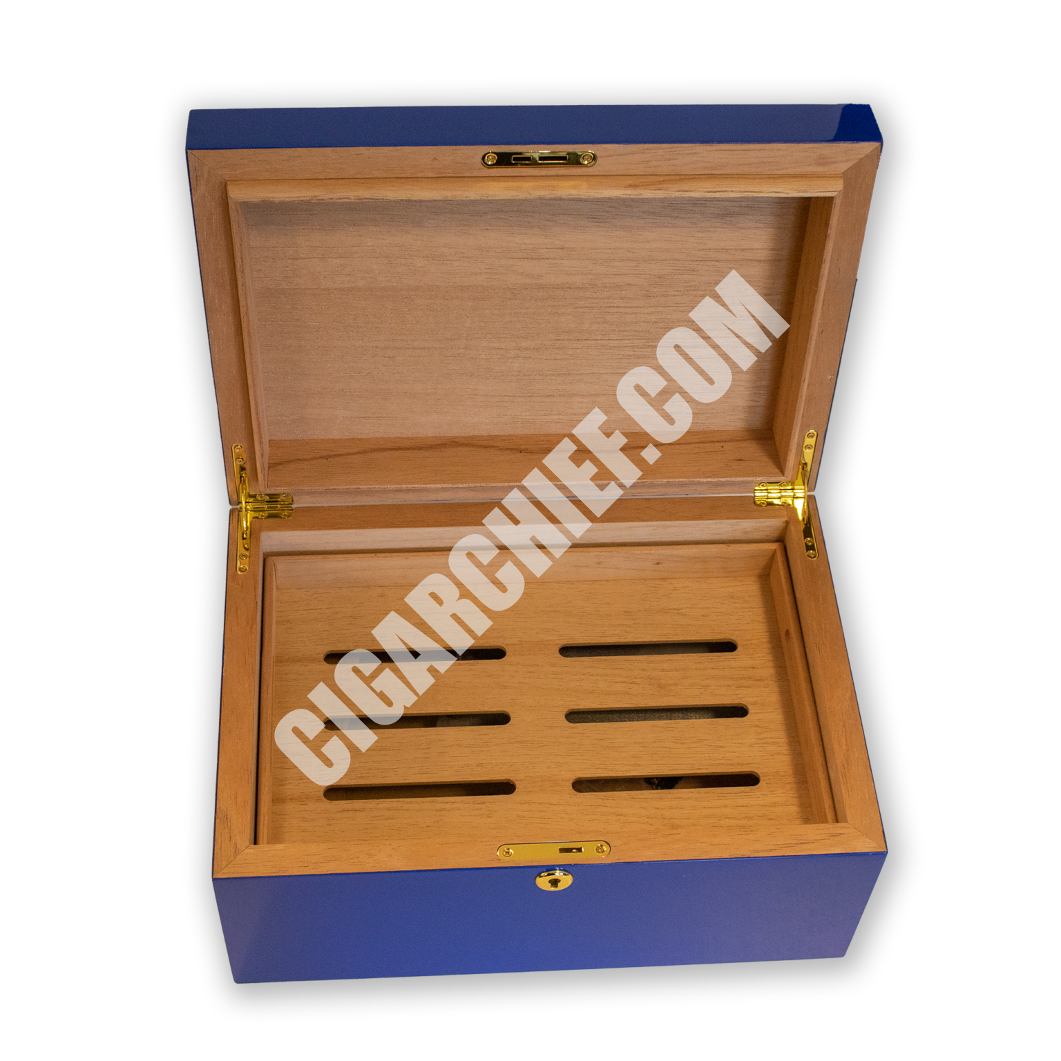 Large Cuban Flag Humidor - Cigar Chief