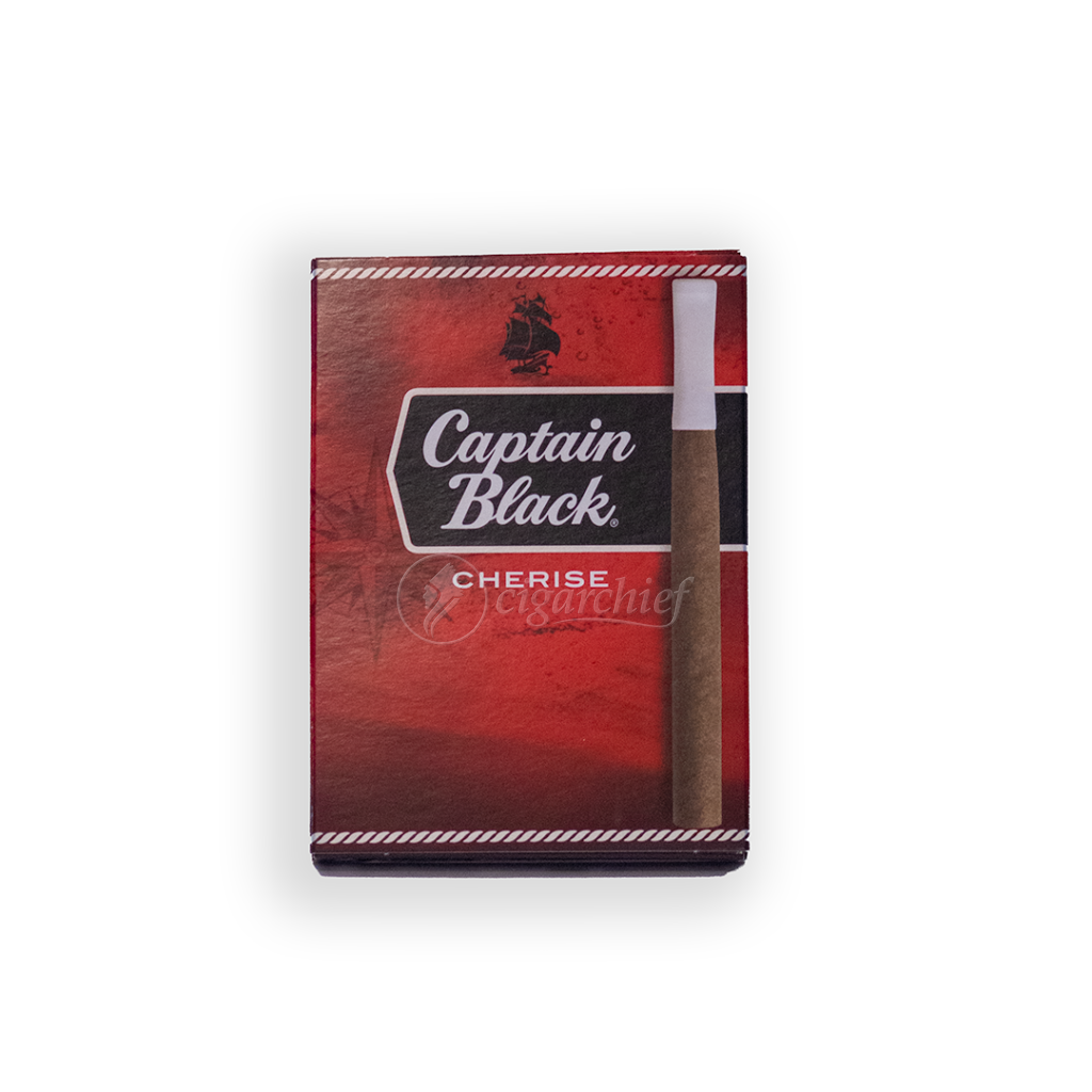Captain Black Cherry Tipped Cigars - Cigar Chief