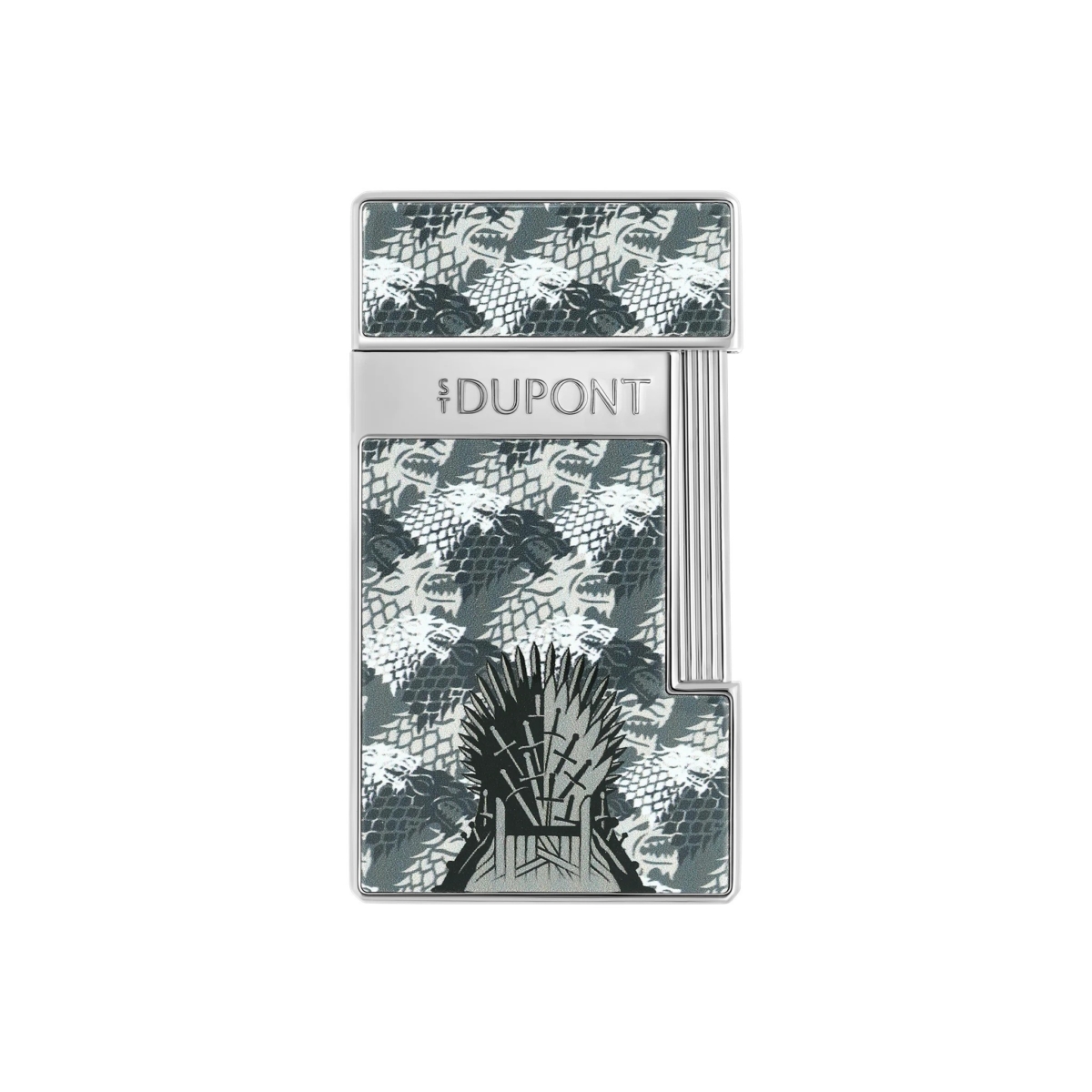 S.T. Dupont Game of Thrones Slimmy Lacquered Lighter - Light Gray ...