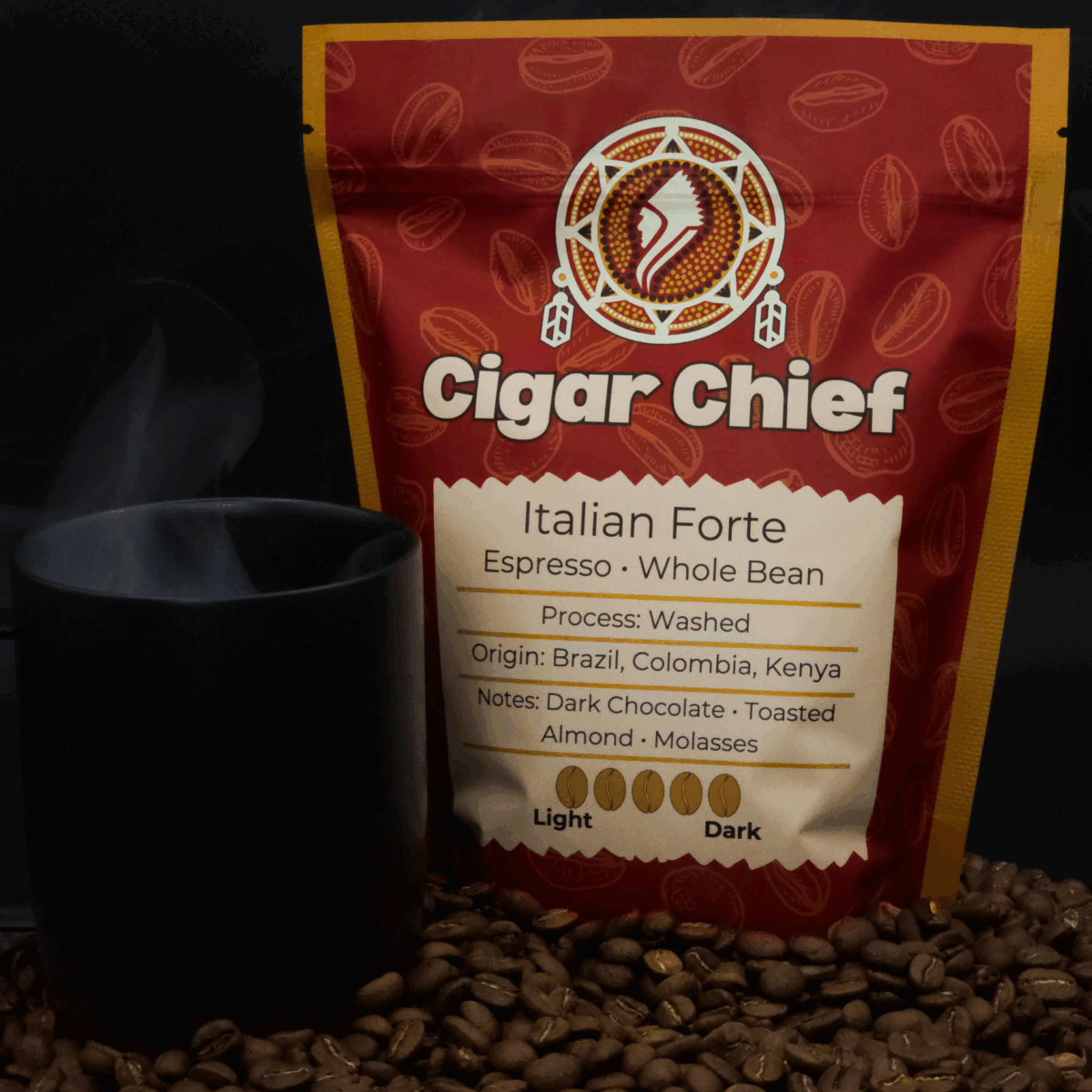 Cigar Chief Italian Forte Coffee - Cigar Chief